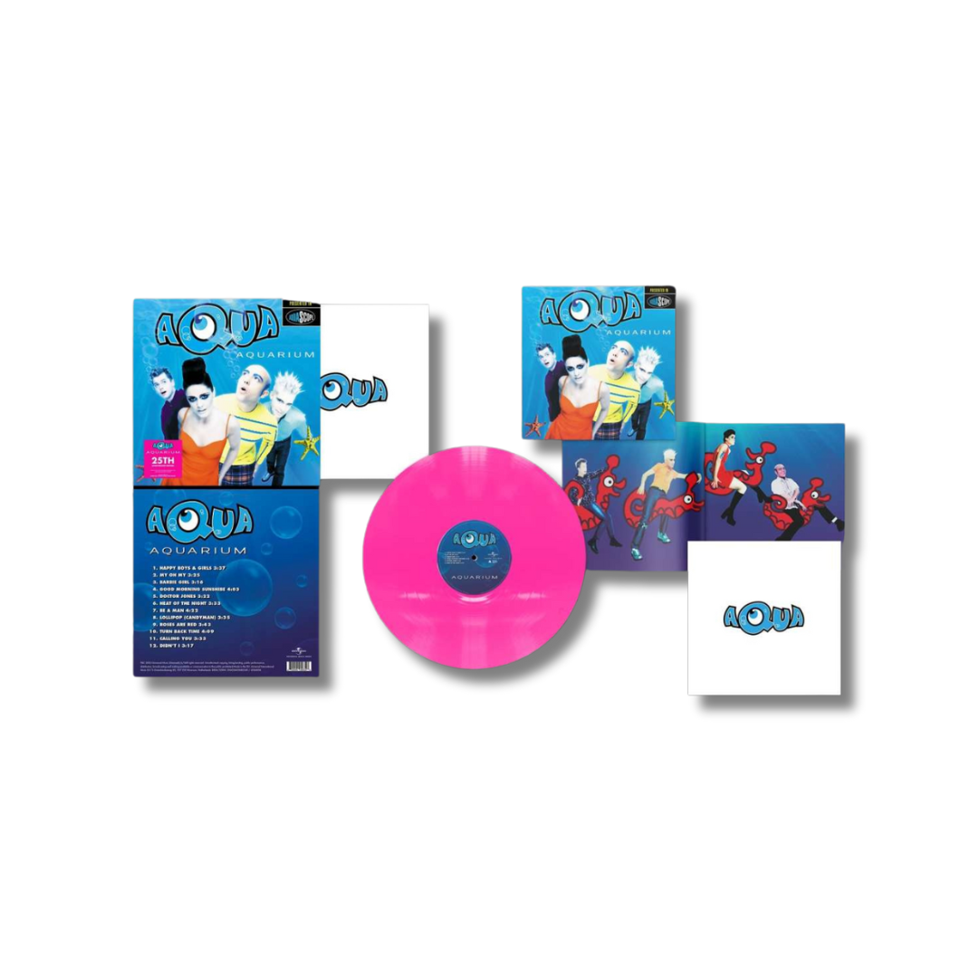 Aqua: Aquarium - Limited 25th Anniversary Pink Vinyl – EI&EF Spaces Record Store FR
